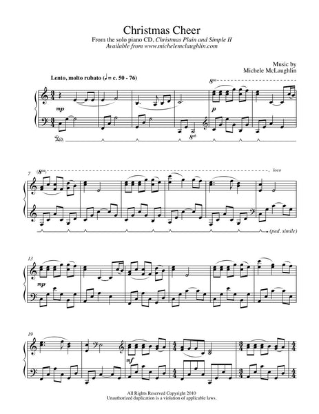 Christmas Cheer (PDF Sheet Music) – Michele McLaughlin Music