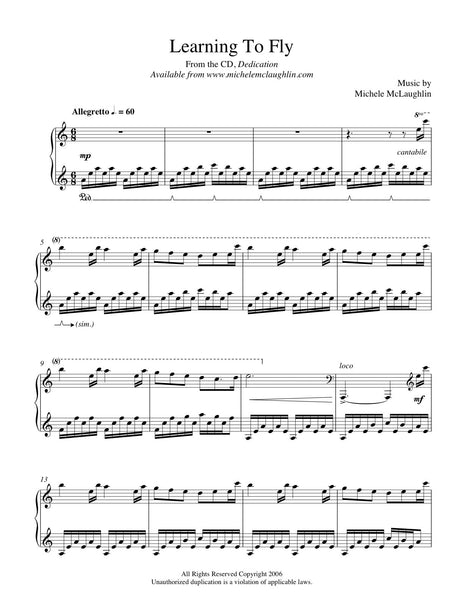 Learning To Fly (PDF Sheet Music) – Michele McLaughlin Music