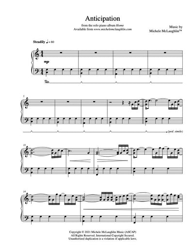 Anticipation (PDF Sheet Music) – Michele McLaughlin Music